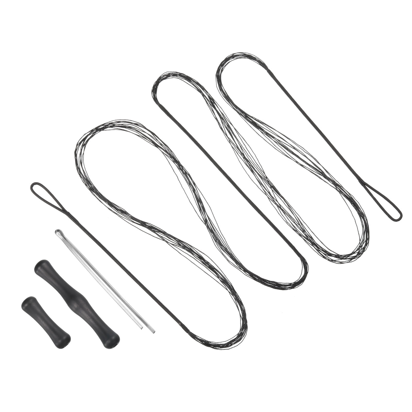 12 Strands Bow String Replacement with Bowstring Finger Guards for AMO ...