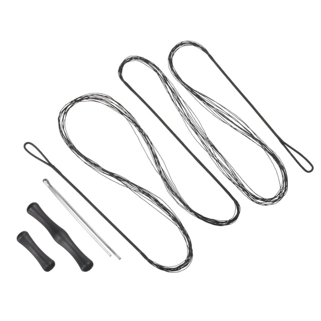 12 Strands Bow String Replacement with Bowstring Finger Guards for AMO ...