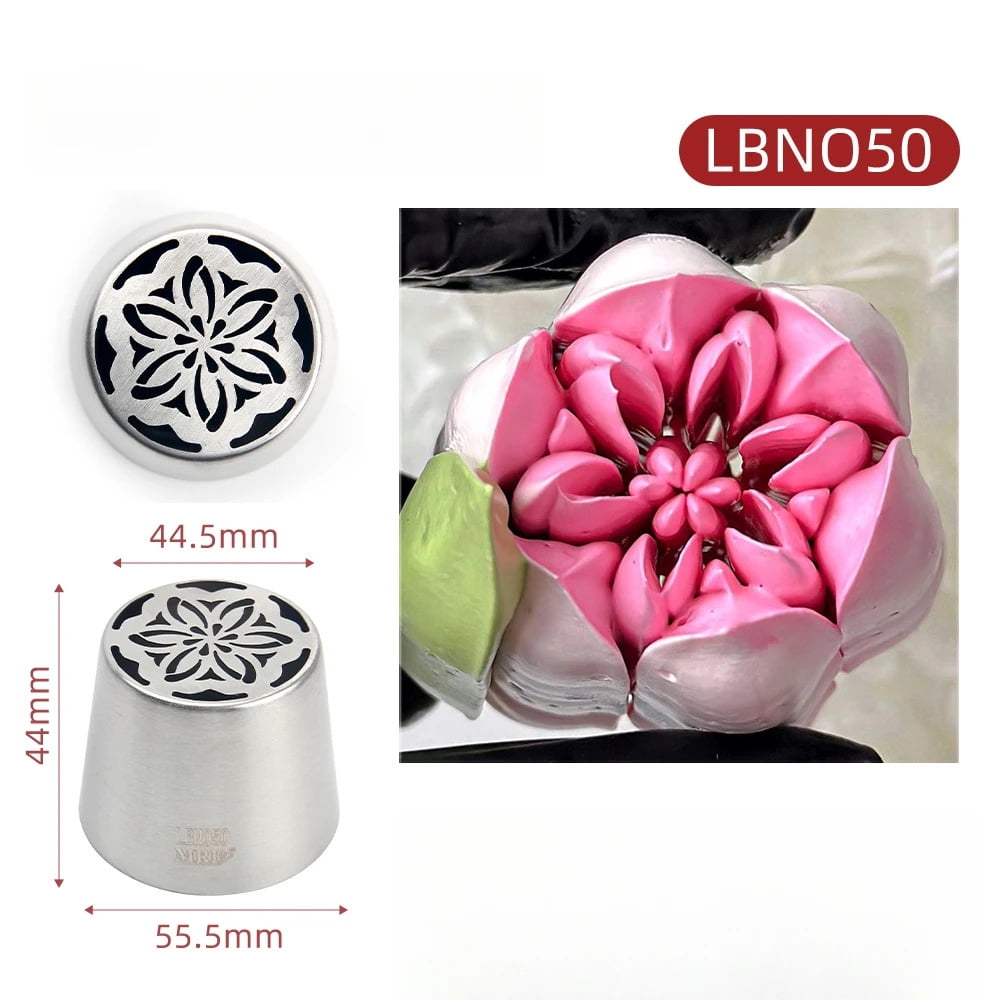 12 Style New Stainless Steel Nozzles Cake Decoration Rose Cake Nozzle ...