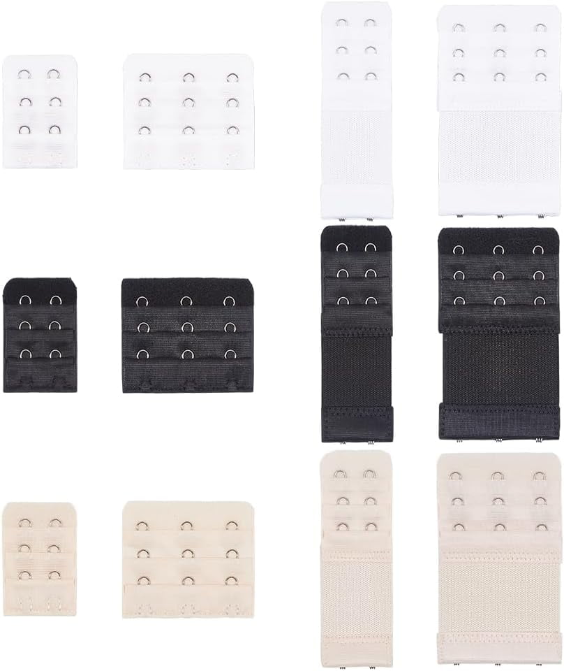 12 Styles Bra Extenders 2 Hooks 3 Hooks Comfortable Stretchy Bra Strap ...