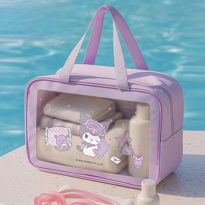 12 Styles Cute Character Clear Cosmetic Bags, Waterproof Portable ...