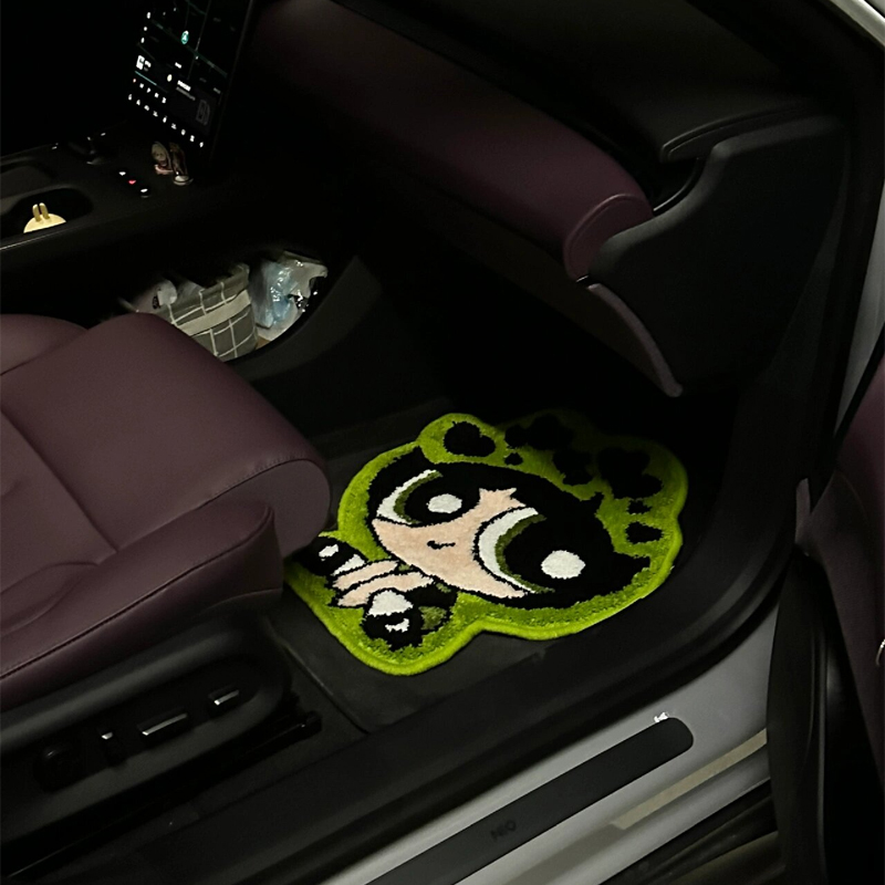 Powerpuff Girls car floor mat, universal cartoon non-slip mat for women ...