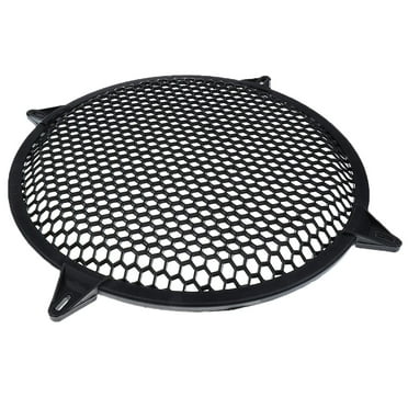 10" 10 Inch Mesh Metal Speaker Grill with Double Rings Subwoofer Black ...