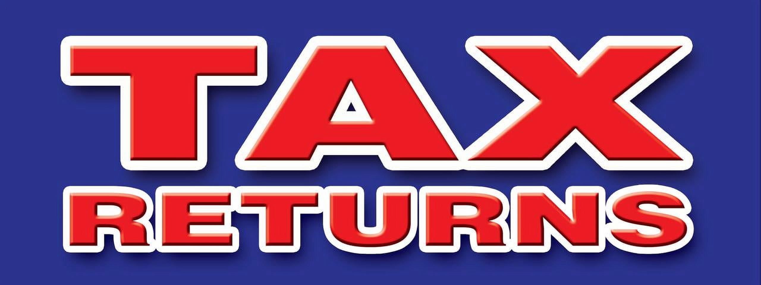 12" TAX RETURNS DECAL sticker file income taxes new - Walmart.com