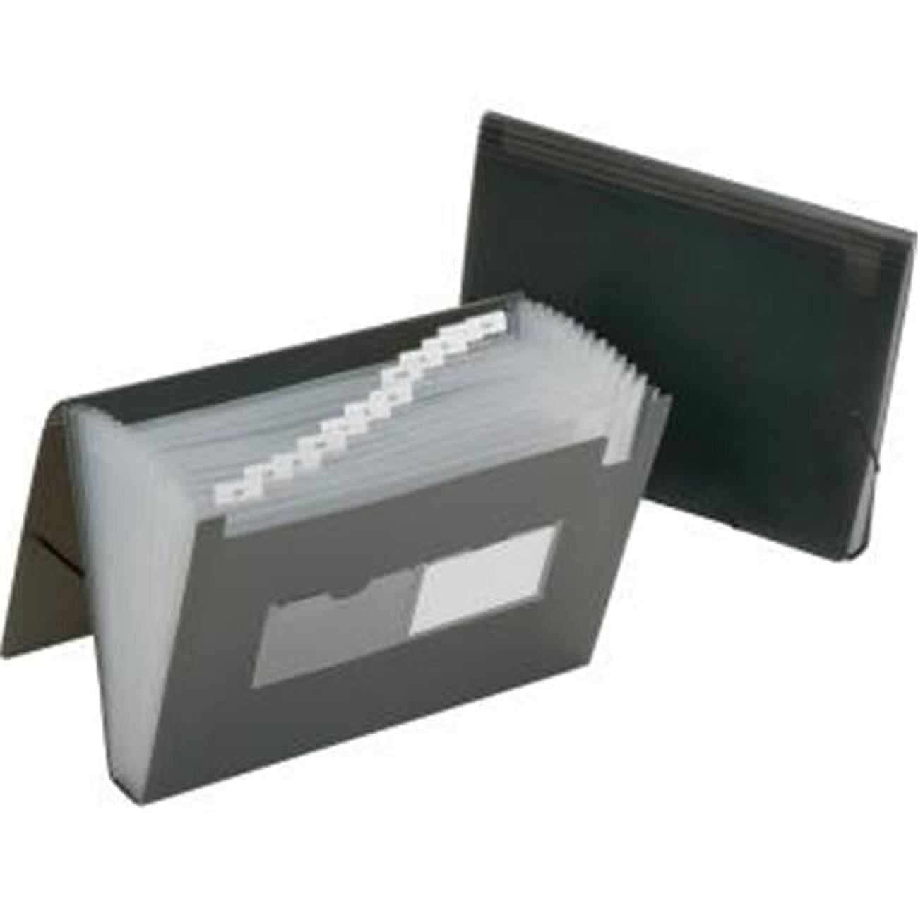 12 Tab Polypropylene Expanding Letter File Folder - Gray - Walmart.com