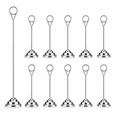 12 Table Number Holders 12 Inch Metal Place Card Stands Tabletop Sign ...