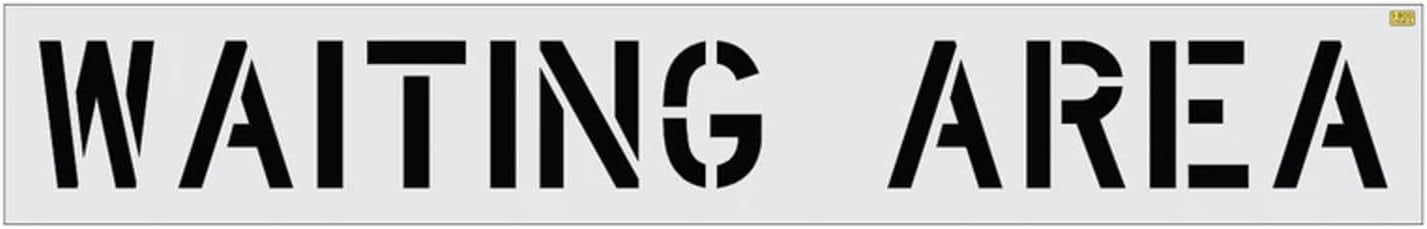 12" Target Waiting Area Stencil - 1/16" (.063") Light-Duty LDPE ...