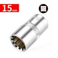 12 Teeth Shape Universal Socket Head Anti-rust Mirror 1/2 Inch Drive Ratchet Wrench Socket For ...