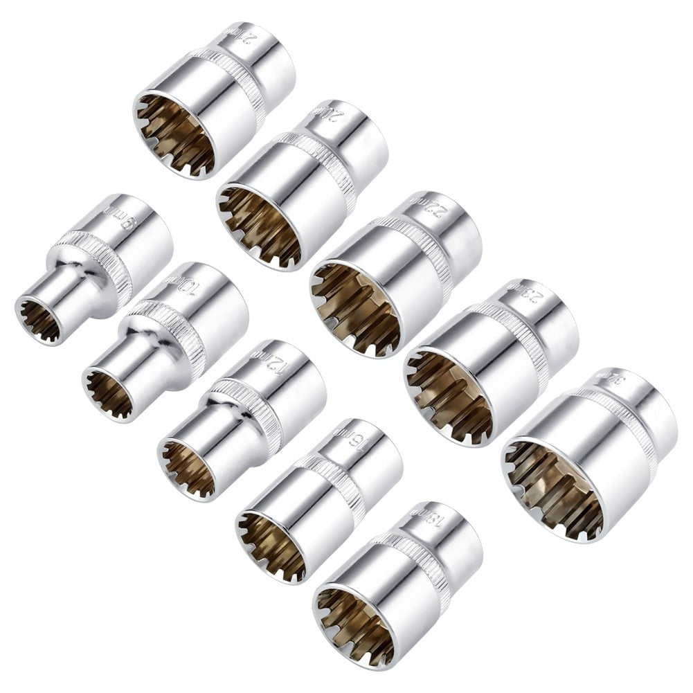 12 Teeth Shape Universal Socket Head Anti-rust Mirror 1/2 Inch Drive ...