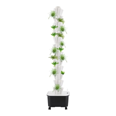 60 Plant Hydroponic Growing Tower, 12-Tier Indoor Outdoor Garden ...