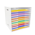 12 Tier Scrapbook Paper Organizer, Desk File Sorter for Home Office ...