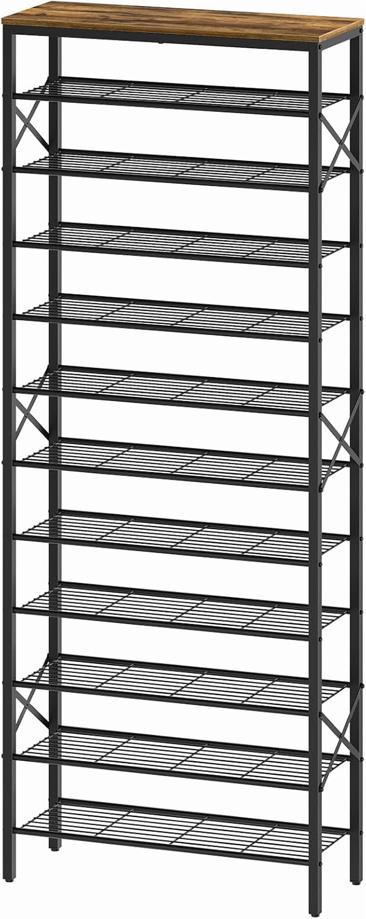 12 Tier Shoe Rack, Large Capacity Shoe Storage Organizer Holds 48 Pairs ...