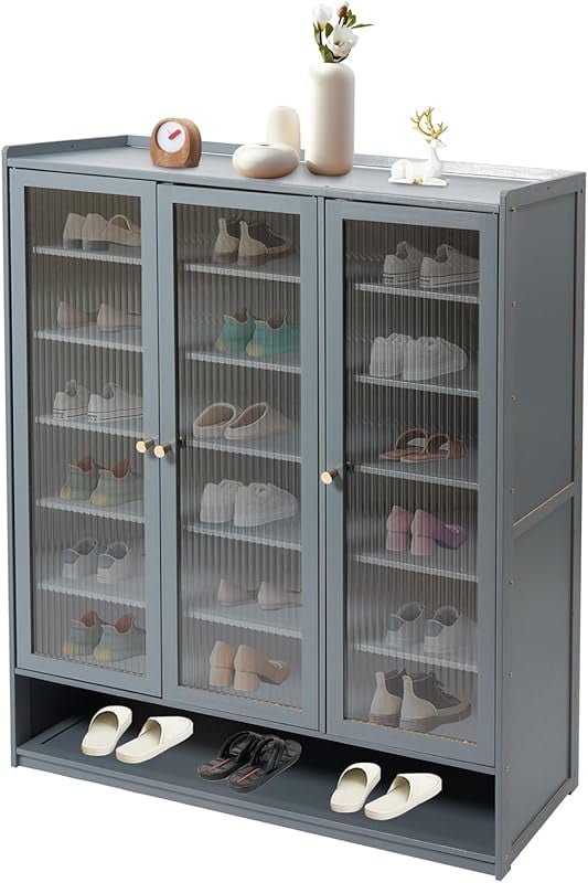 12-Tiers DIY Shoe Storage Cabinets Stand, 96 Pairs Stackable Shoe ...