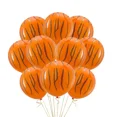 12 Tiger Balloons, Bengals Orange Striped Animal Themed Party Decor 12 ...