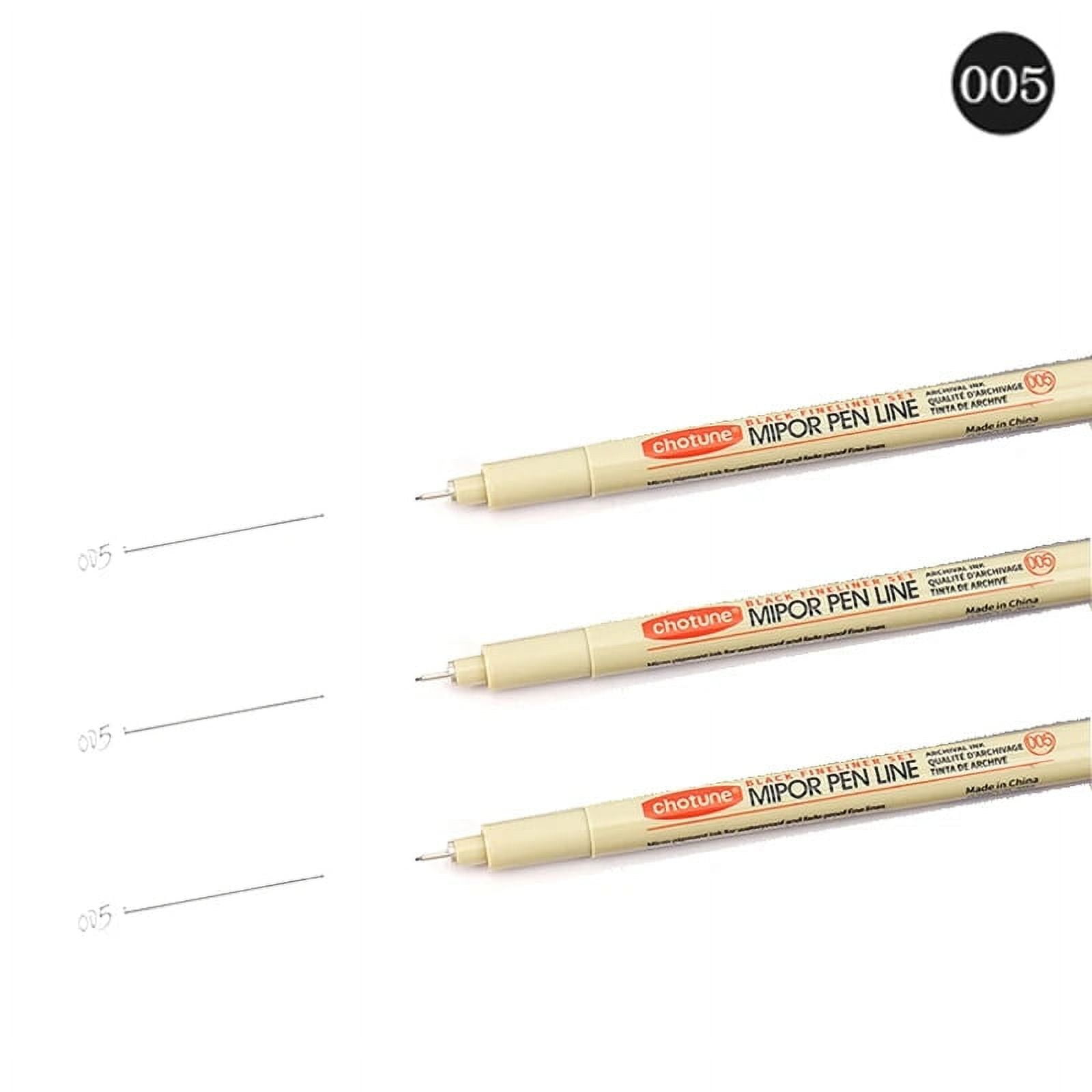 12 Tip Pigment Liner Micron Ink Marker Pen for Manga Draw Sketching ...