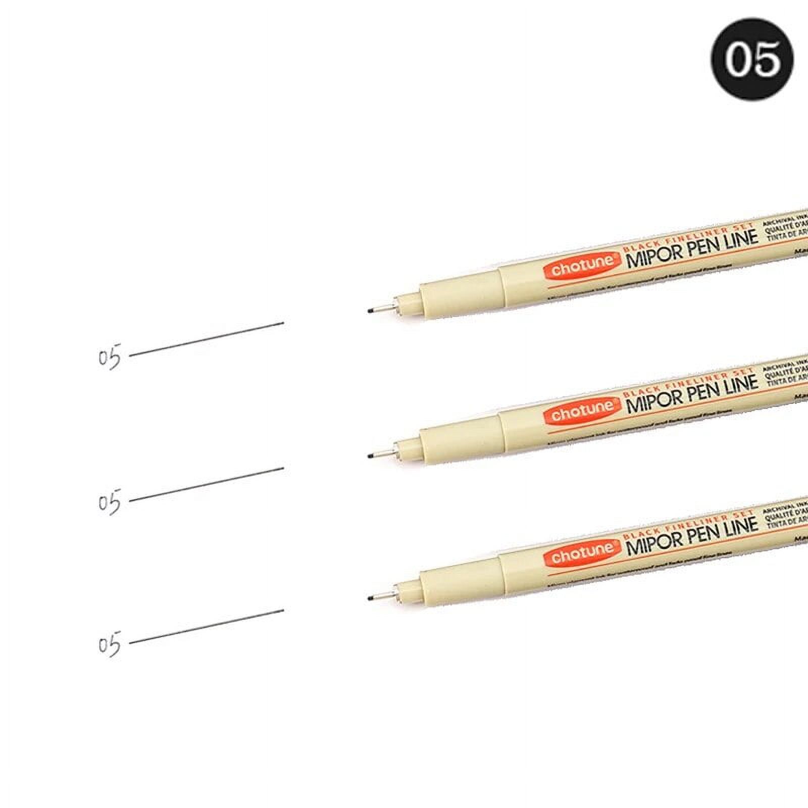 12 Tip Pigment Liner Micron Ink Marker Pen for Manga Draw Sketching ...