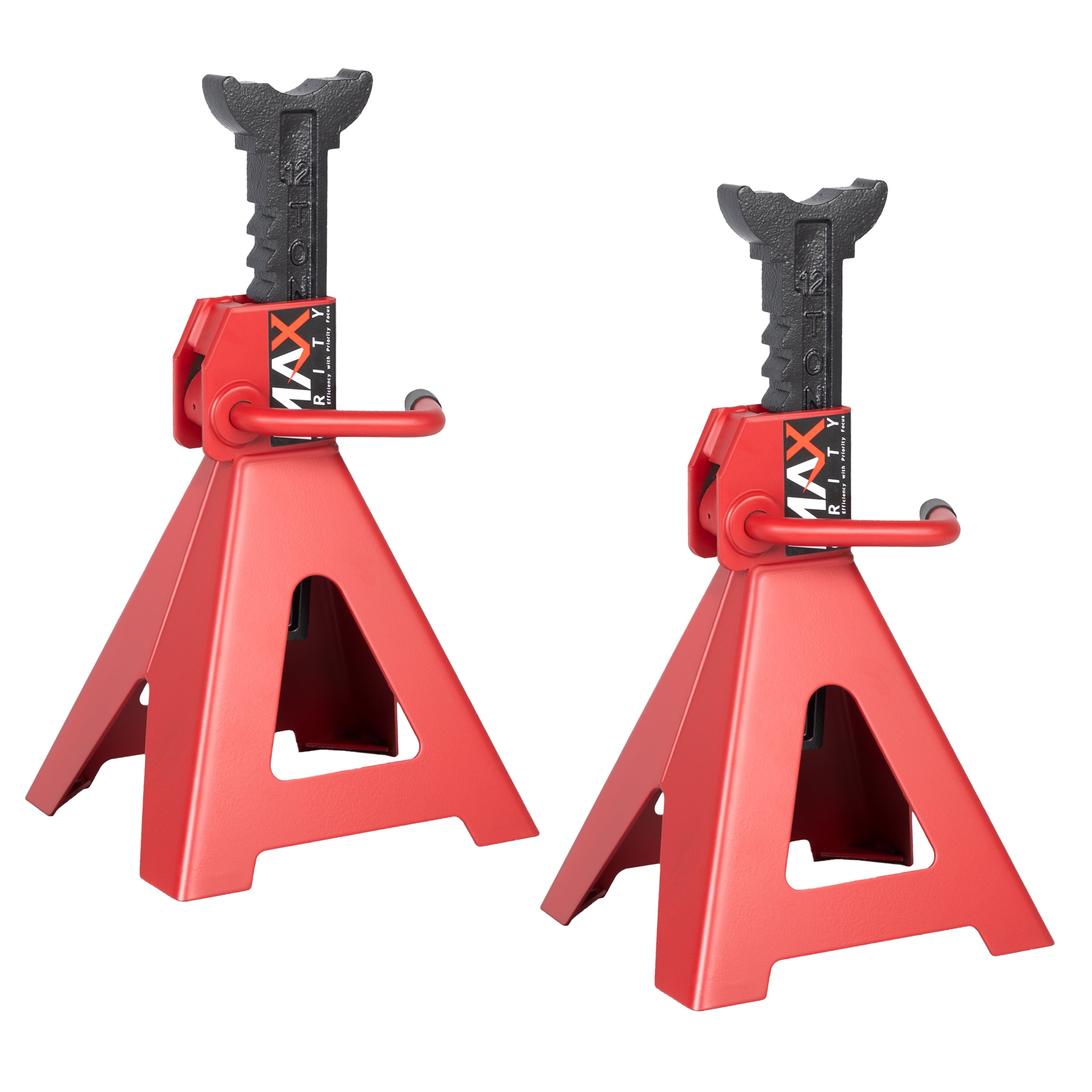 Maxority 12 Ton Super Heavy-Duty Adjustable Jack Stands for Cars, SUVs ...
