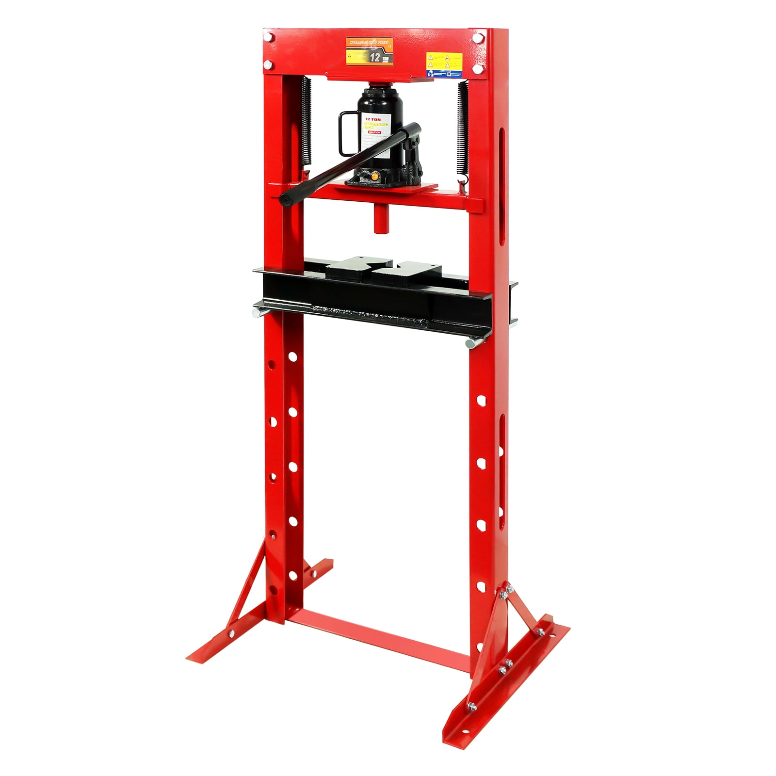 12 Ton Hydraulic Garage Press, H-Frame Hydraulic Shop Press with ...