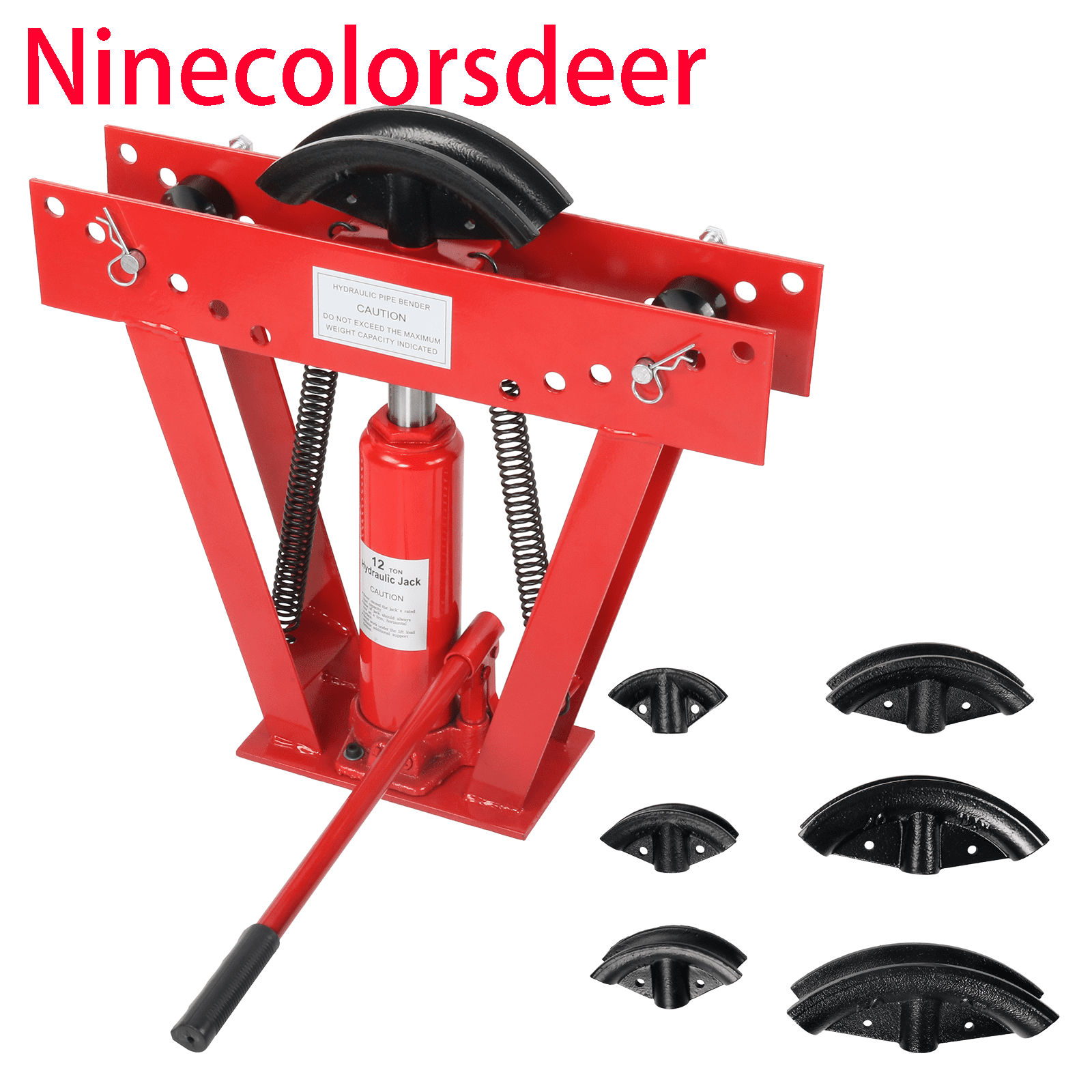 12 Ton Pipe Bender Manual Hydraulic Piping Bending Exhaust Tube Fabric ...