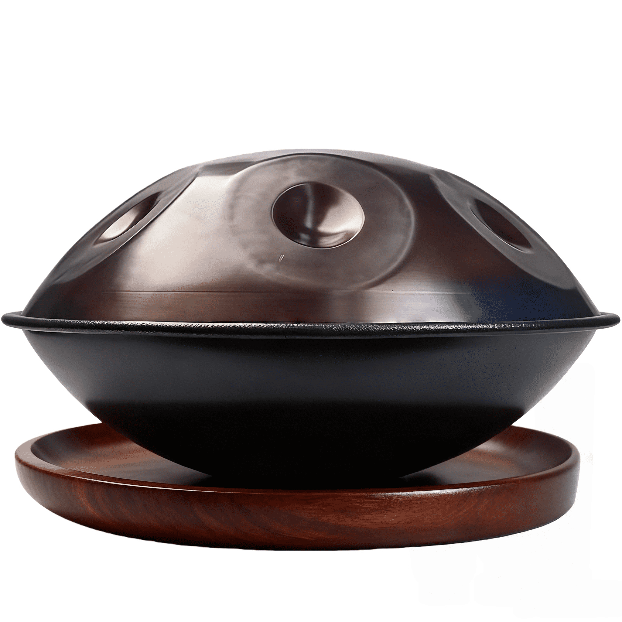 12-Tone Black Handpan - Rich Resonant Sound for Meditation, Yoga, Music ...