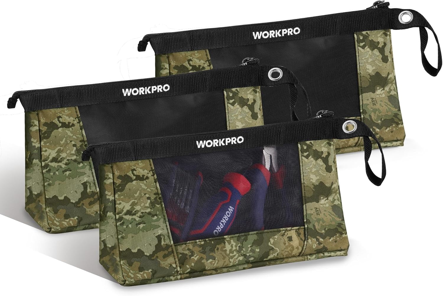 12" Tool Pouches with Zipper, Heavy-Duty Small Bag, Utility Pouch for ...