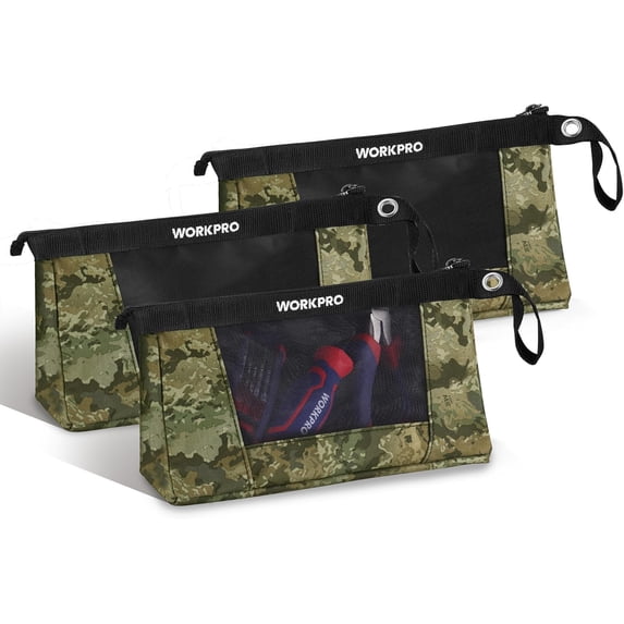 12" Tool Pouches with Zipper, Heavy-Duty Small Bag, Utility Pouch for ...