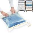 12 Travel Compression Bags, Roll Up Space Saver Bags (6 Large+6 Medium ...