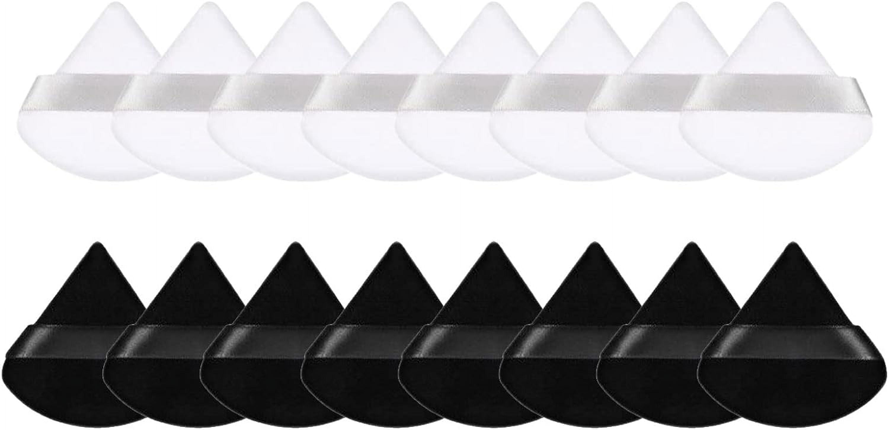 12 Triangular Puffs for face powder, soft triangular velvet puffs ...