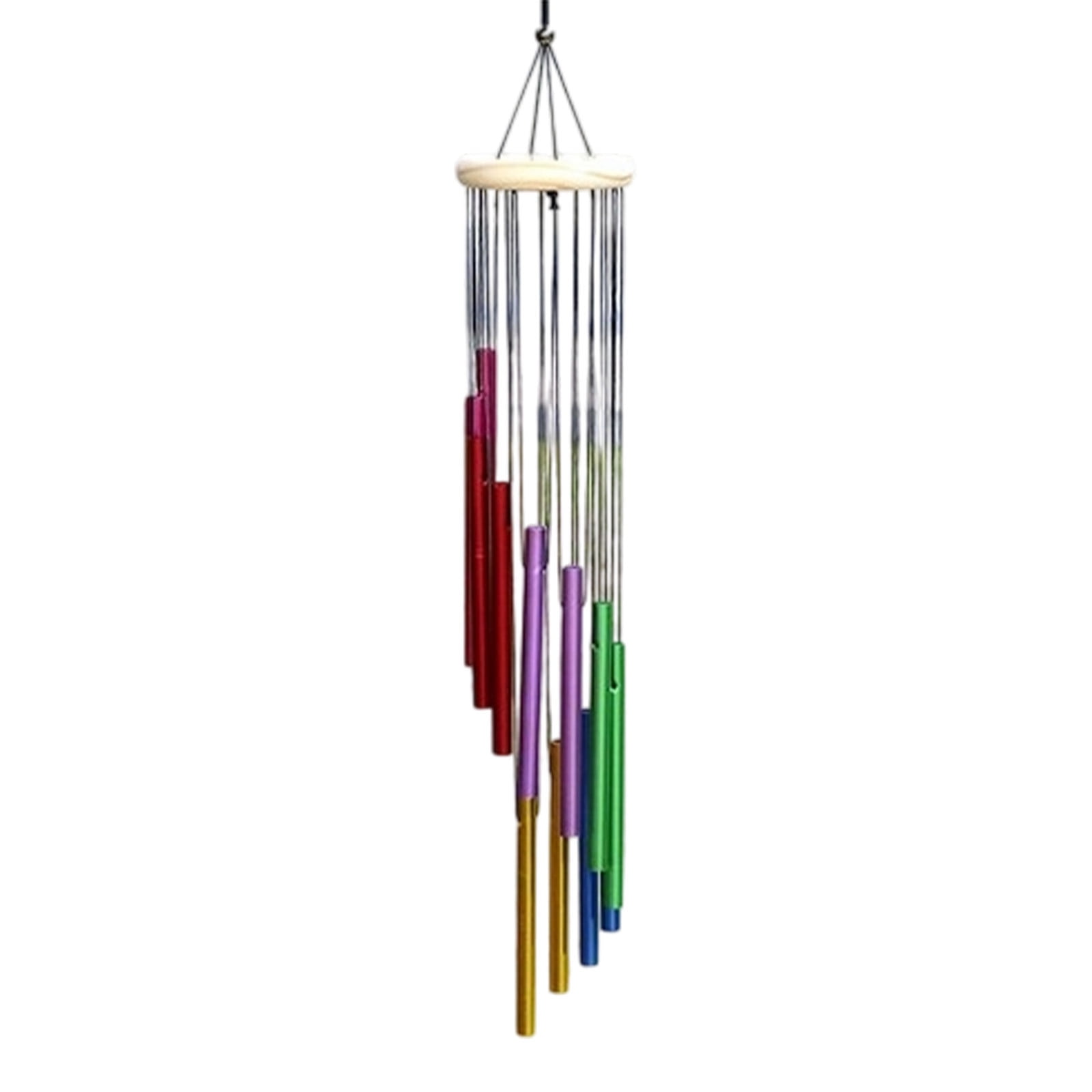 12-Tube Aluminum Wind Chimes for Outside - 22.8 Inch Outdoor Windchime ...