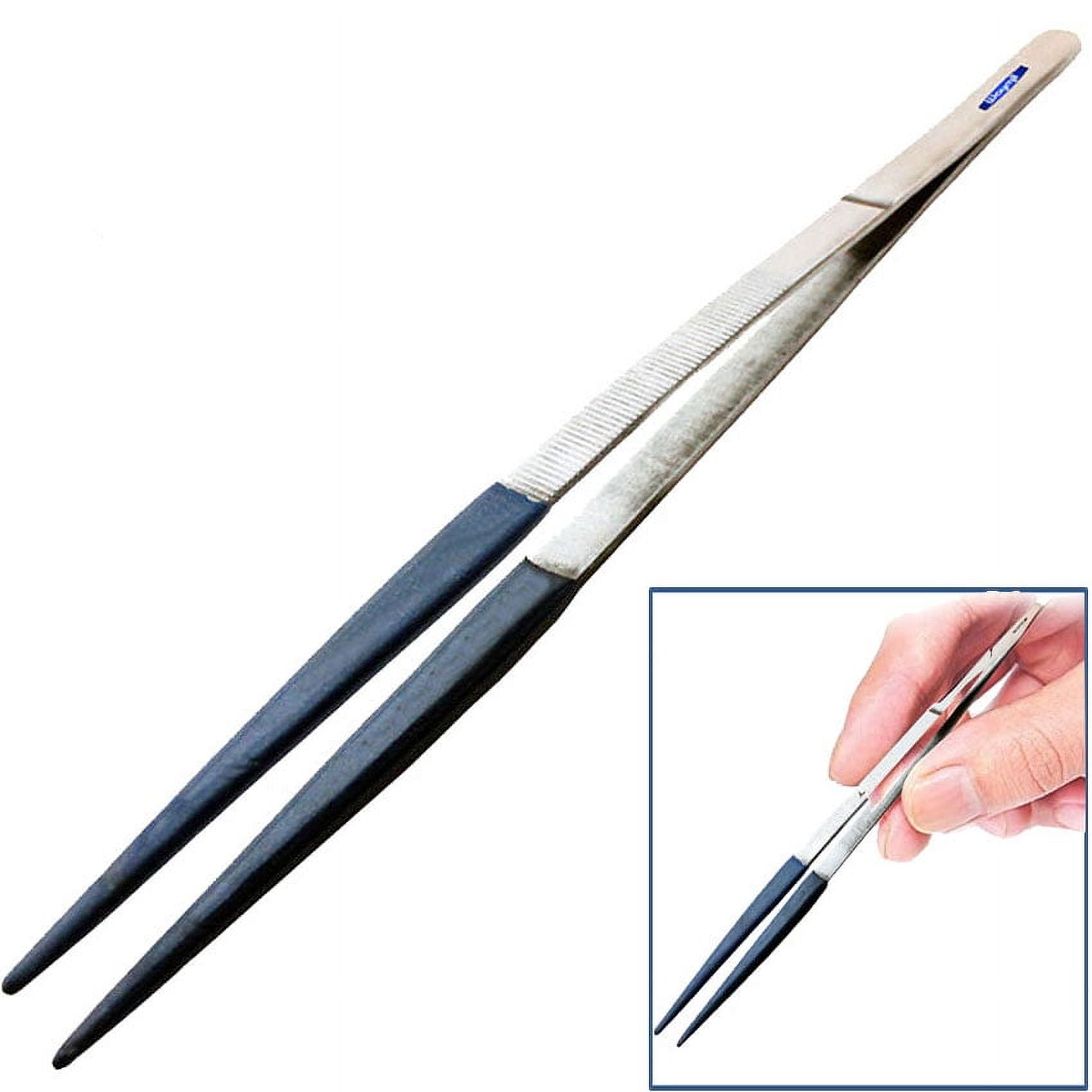 12" Tweezers Plastic Coated Tips Non Marring Steam Jewelry Ultasonic ...