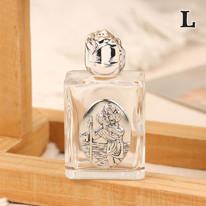 12 Types Of Glass Holy Water Jesus Bottle Religious Cross Bottle ...