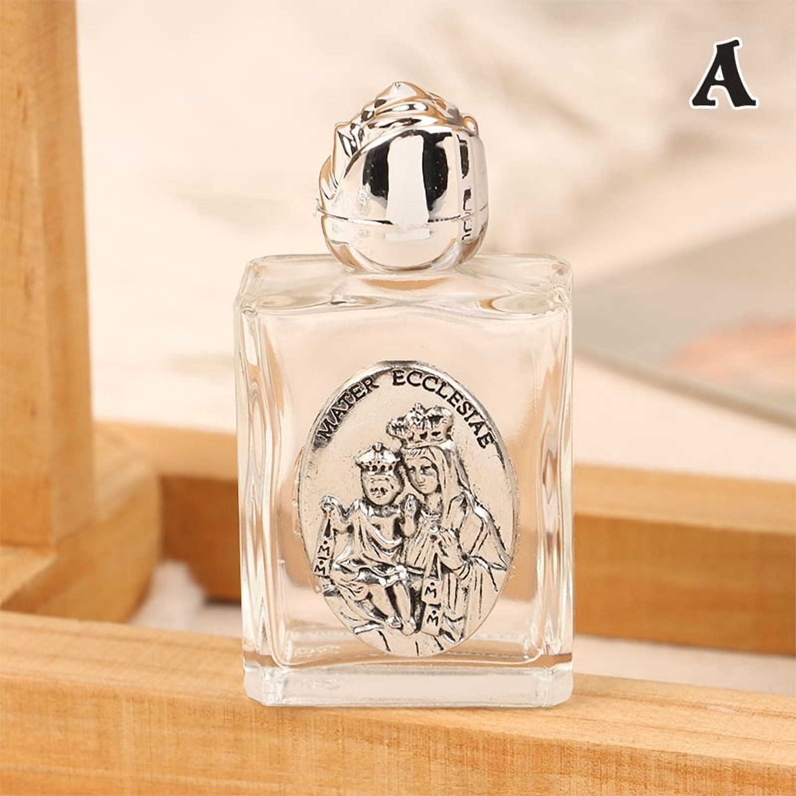 12 Types Of Glass Holy Water Jesus Bottle Religious Cross Bottle ...