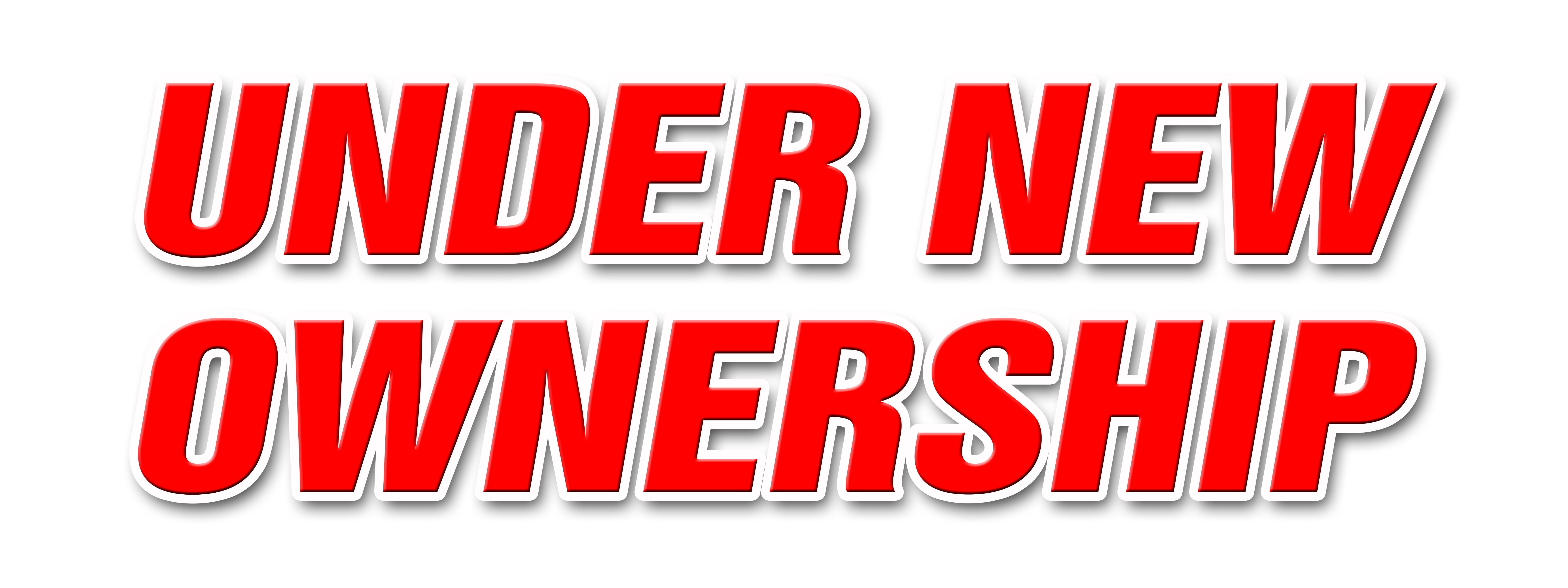 12" UNDER NEW OWNERSHIP DECAL sticker brand owner owners management ...