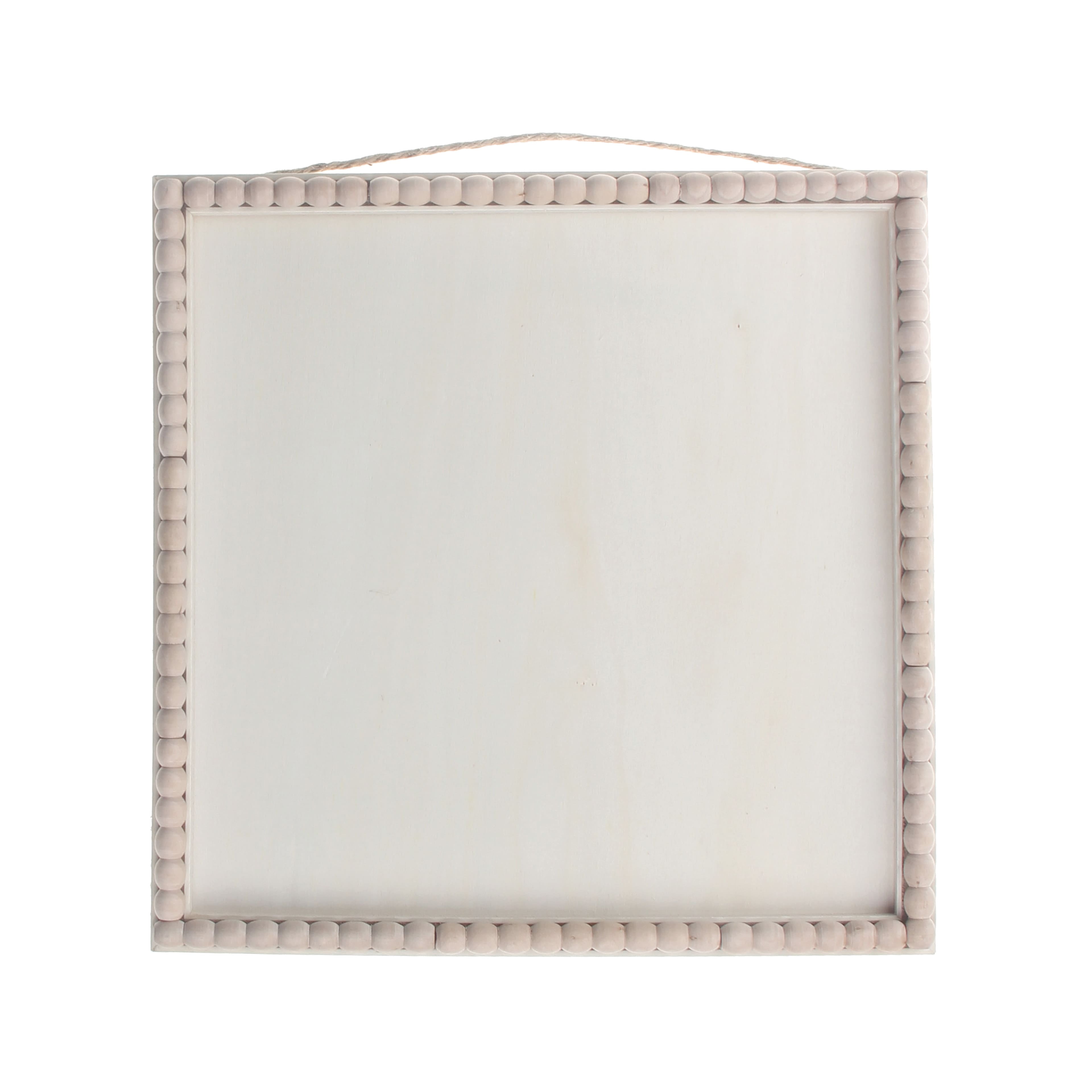 12" Unfinished Plaque with Beaded Border by Make Market® - Walmart.com