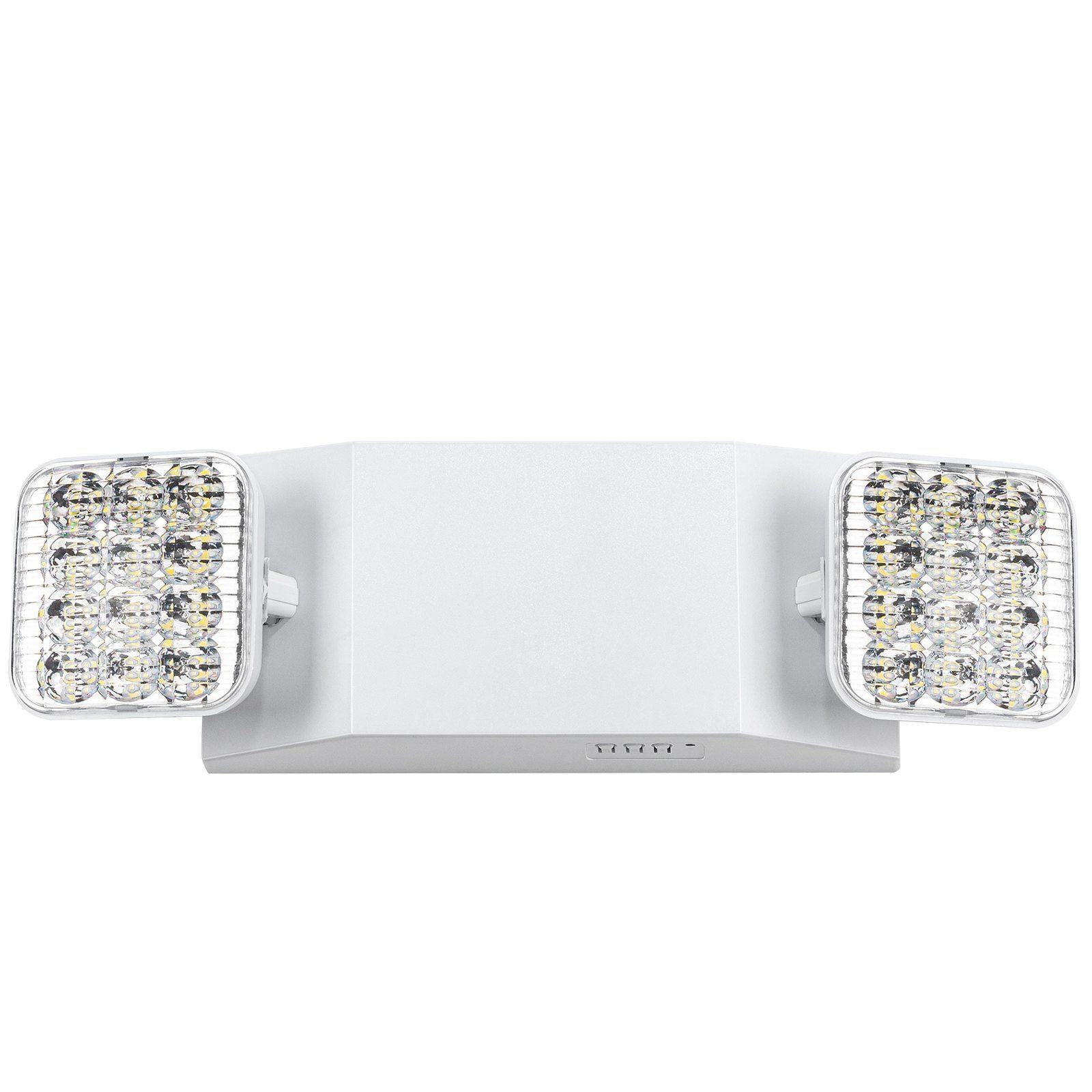 12 Units LED Exit Sign & Emergency Light Fixture with Battery Backup ...