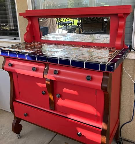 12 V-Cap Tile Molding Bullnose Mexican Handmade Trim Ceramic Tile Blue ...