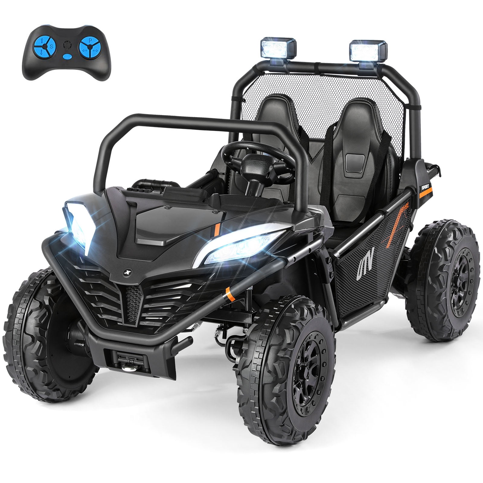 12 V Ride on Car,2 Seater Powered on Truck,Neche 4WD Electric Off-Road ...