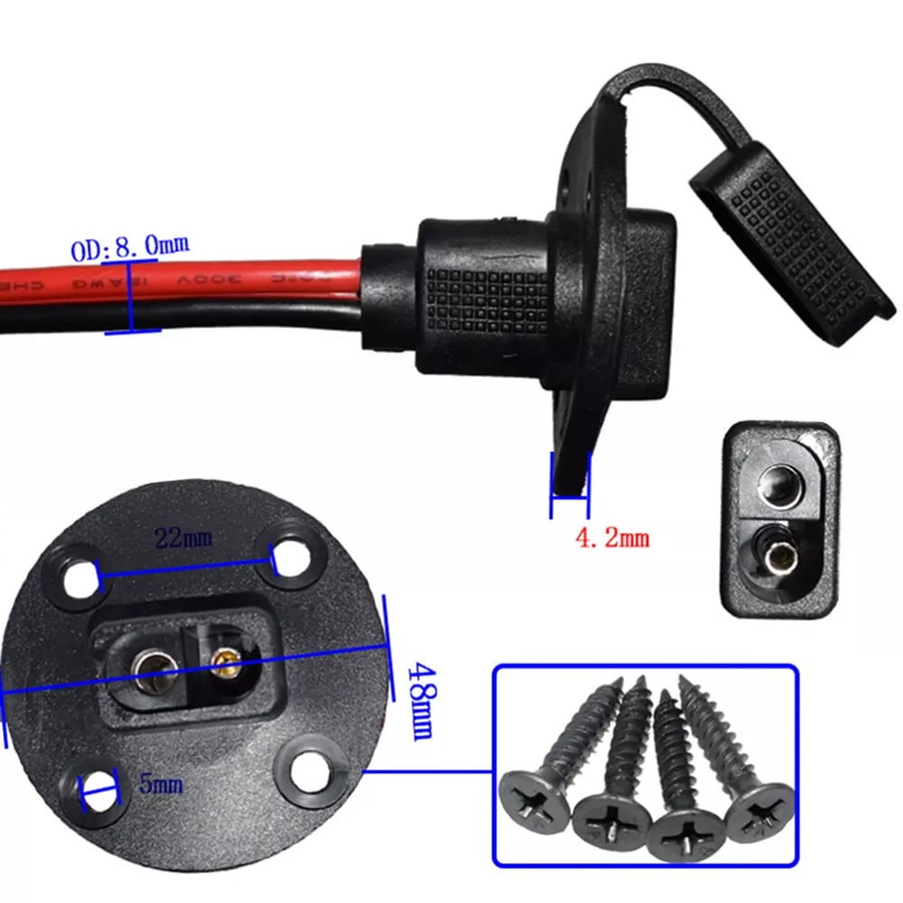 12 V Solar Panel Power Cable Motorcycle Circuit Extension Cord ...