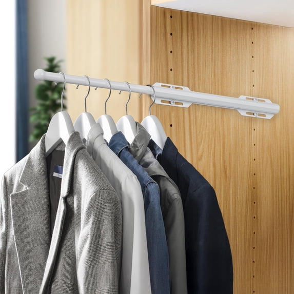 12" Valet Rod for Closet Pull Out, Adjustable extending closet rod ...
