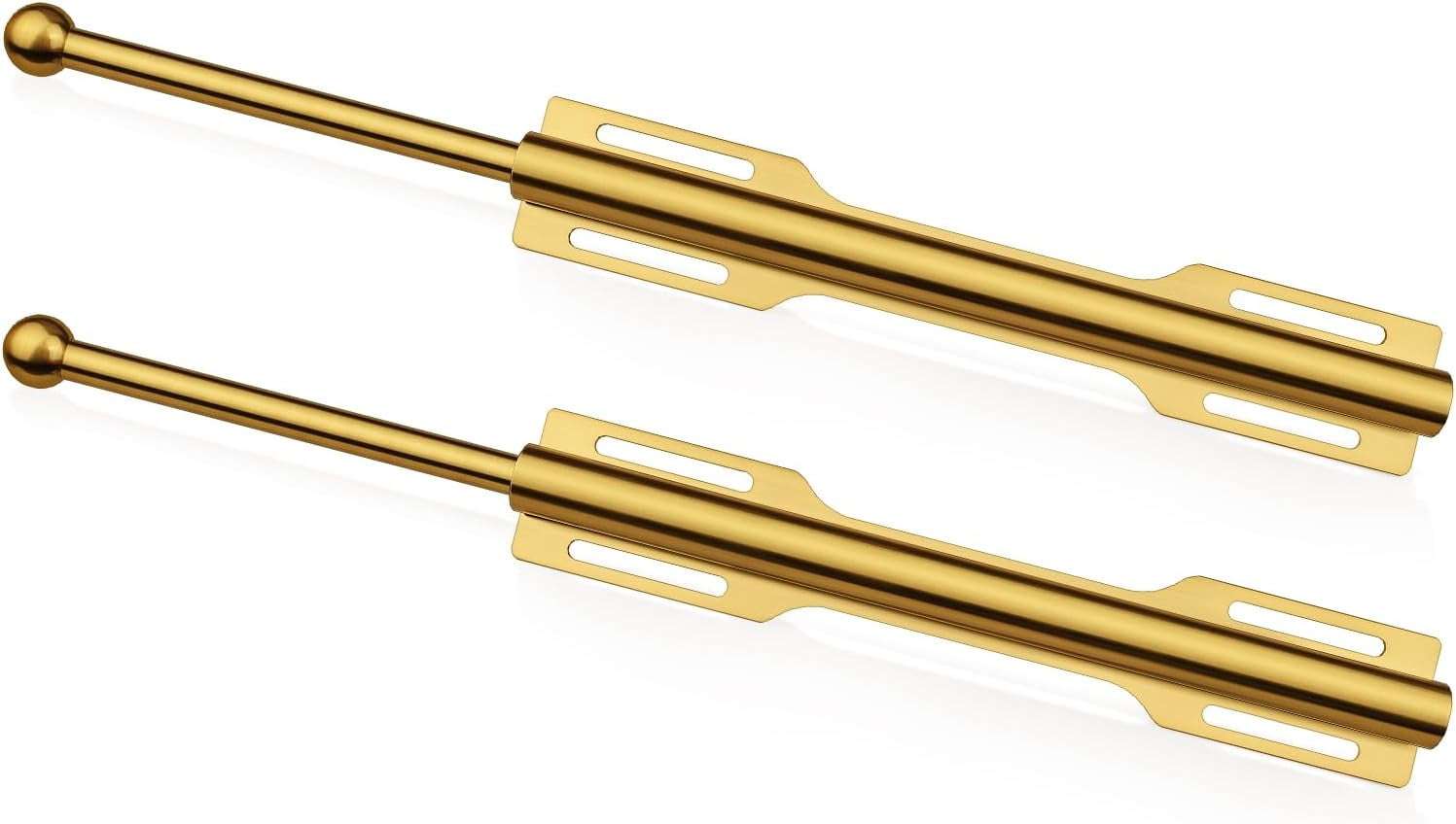 12" Valet Rod for Closet Pull Out (2 Pack, Brushed Gold) - Walmart.com