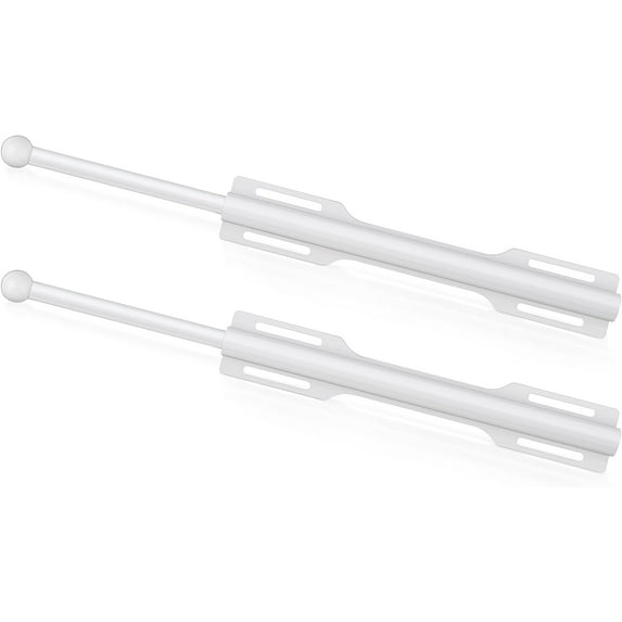 12" Valet Rod for Closet Pull Out (2 Pack, White) - Walmart.com