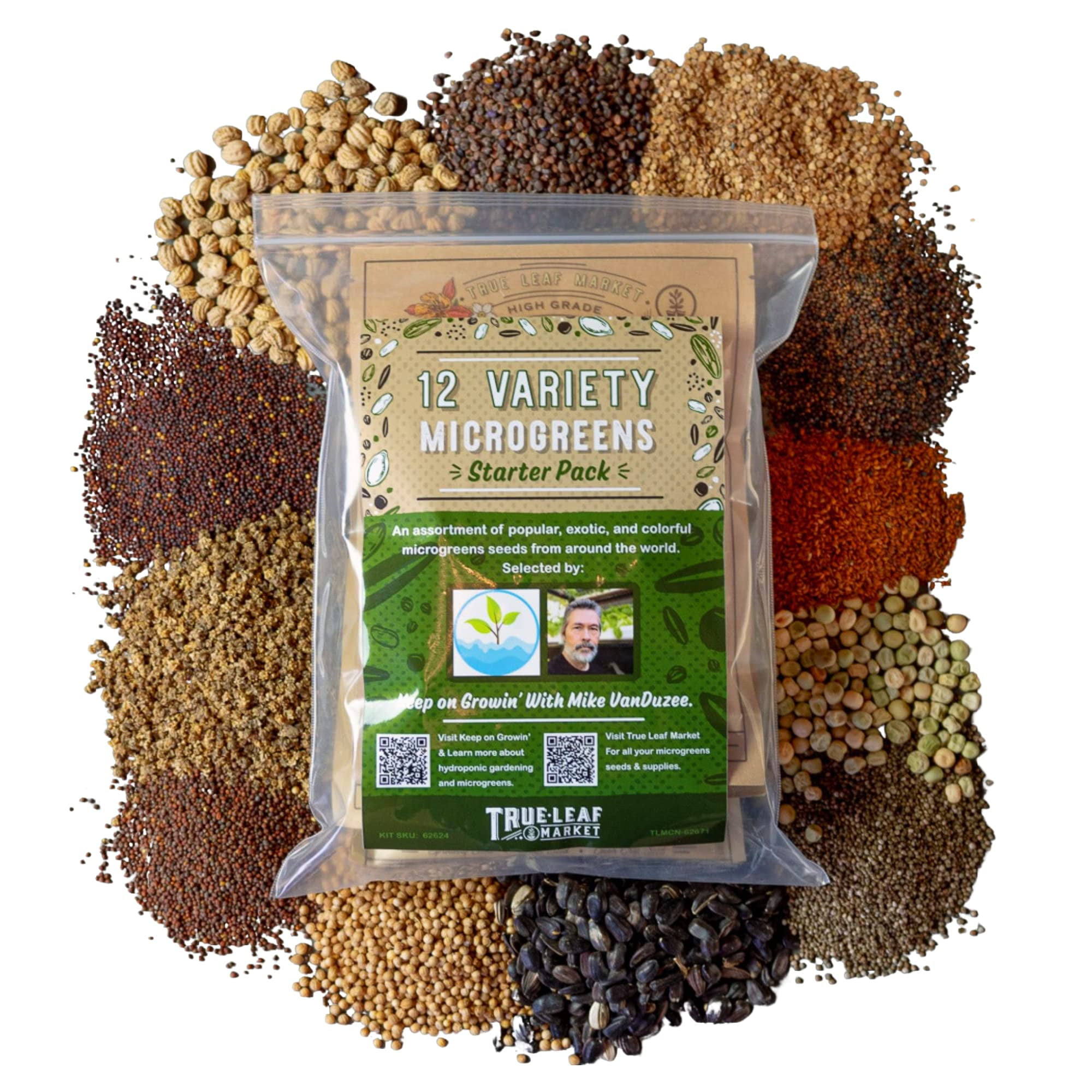 12 Variety Pack Microgreens Seeds Kit - Broccoli Seeds for Sprouting ...