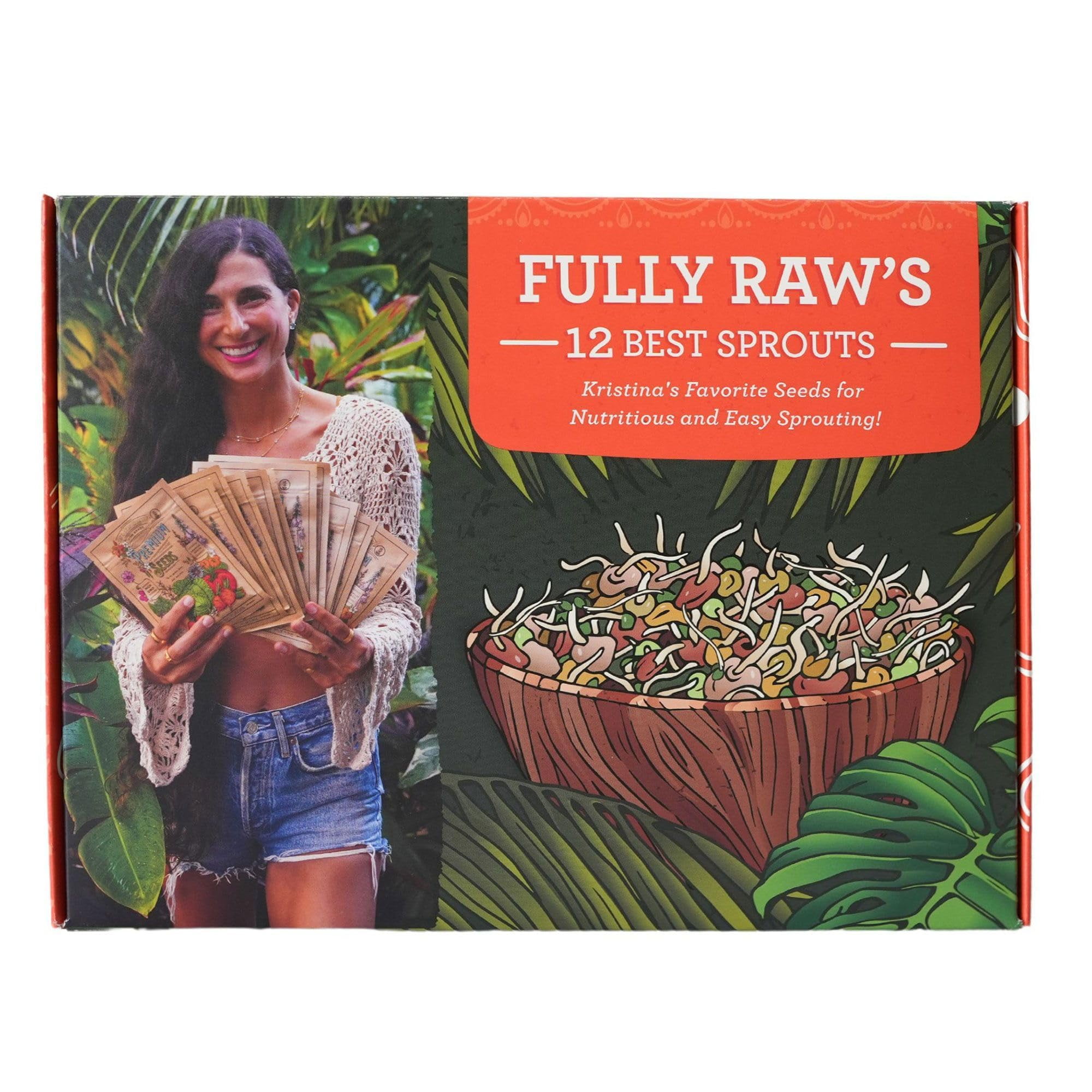 12 Variety Pack Organic Sprouting Seeds SMR- Fully Kristina's Sprouts ...