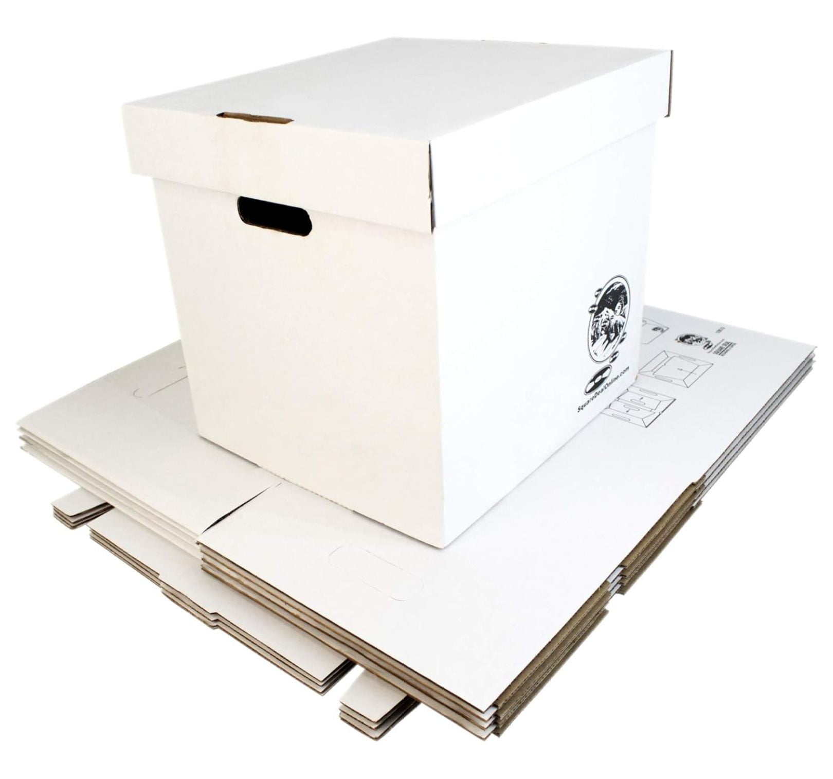 12" Vinyl Record Storage Box - Sturdy Cardboard with Removable Lid ...