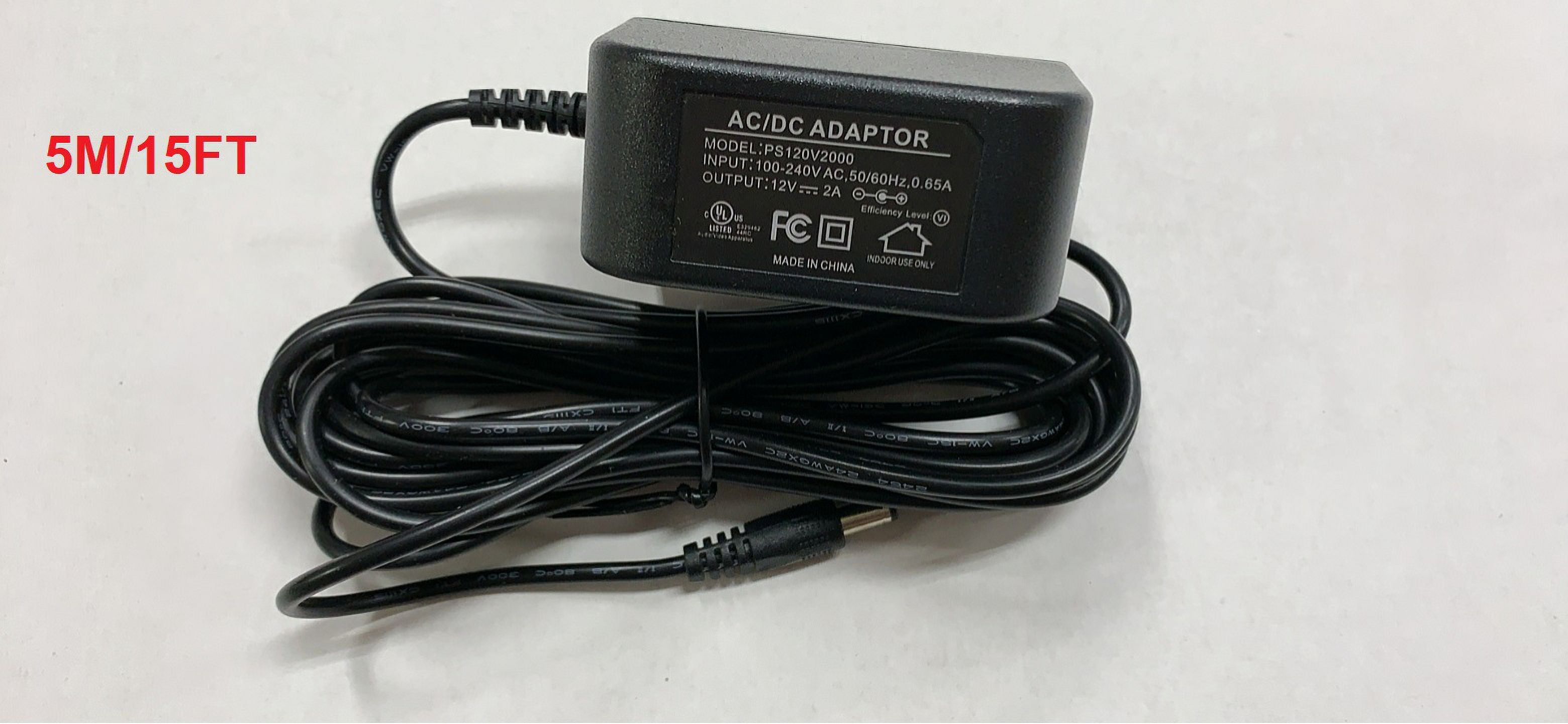 12 Volt 2A Power Adapter Usb Supply AC to DC 2.1mm X 5.5mm Plug 12v 2 ...