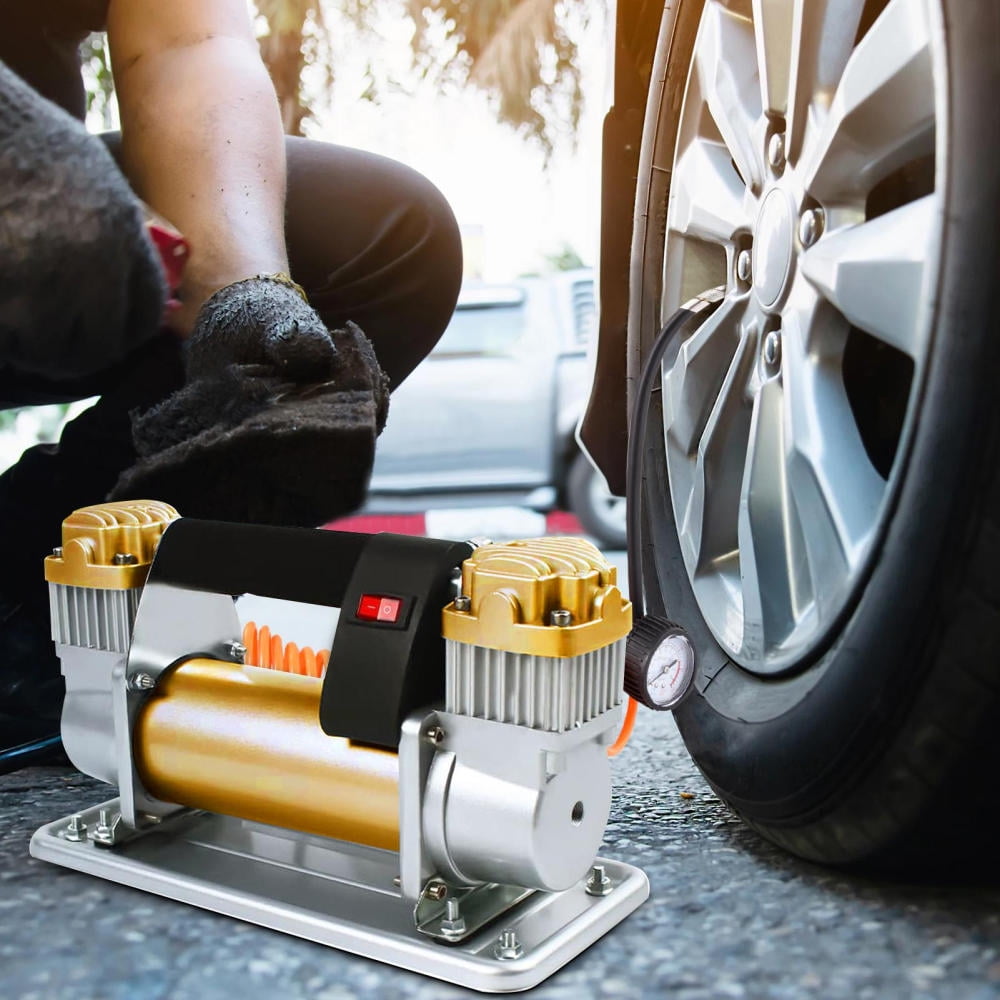 12 Volt Air Compressor Heavy Duty Heavy Duty Car Tire Inflator 12V ...