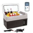 12 Volt Car Refrigerator, 23 Quart /22 L Portable Freezer Compressor ...