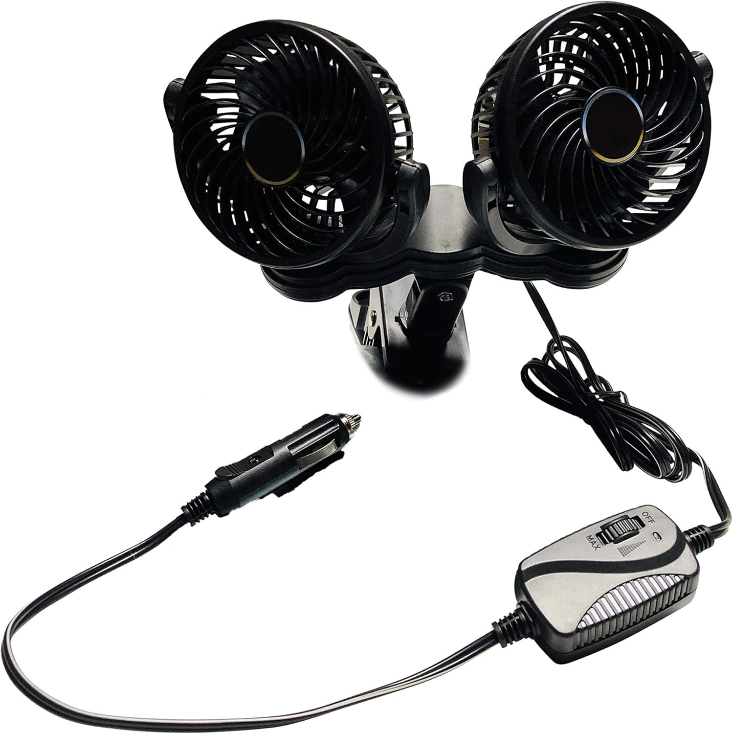 12 Volt Dual Head Fan (Fully Adjustable) - Walmart.com