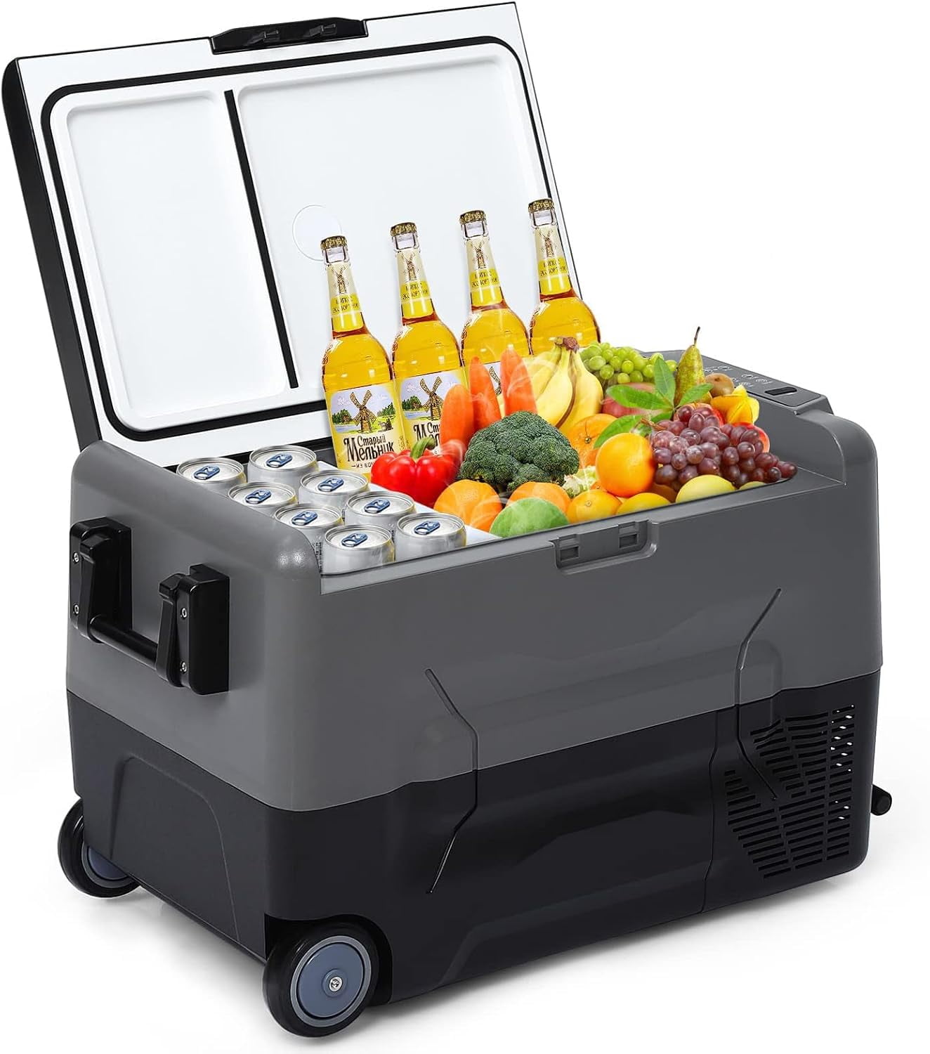 12 Volt Refrigerator,48QT(45L) Electric Cooler - 4℉-68℉, Car Fridge ...