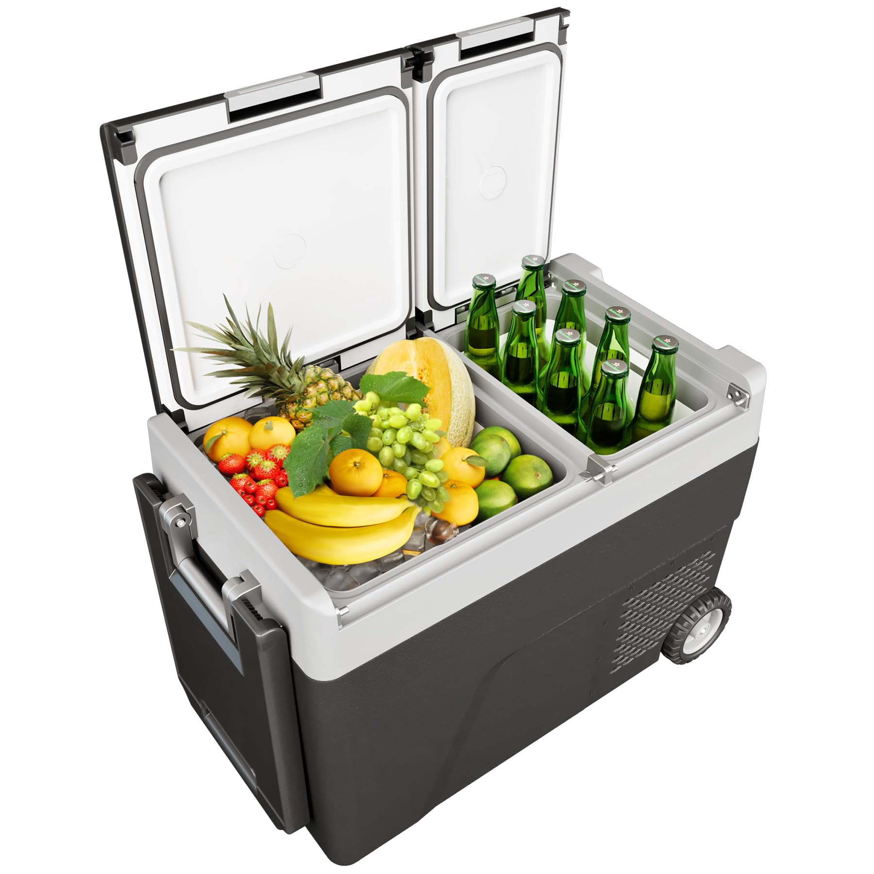 12 Volt Refrigerator, Electric Cooler, Portable Freezer, 12V Fridge -4 ...